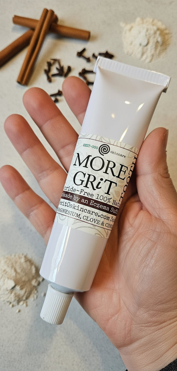 Teeth: More Grit Toothpaste (Medium Grit) Clove Cinnamon – EXIT 0 SKIN CARE