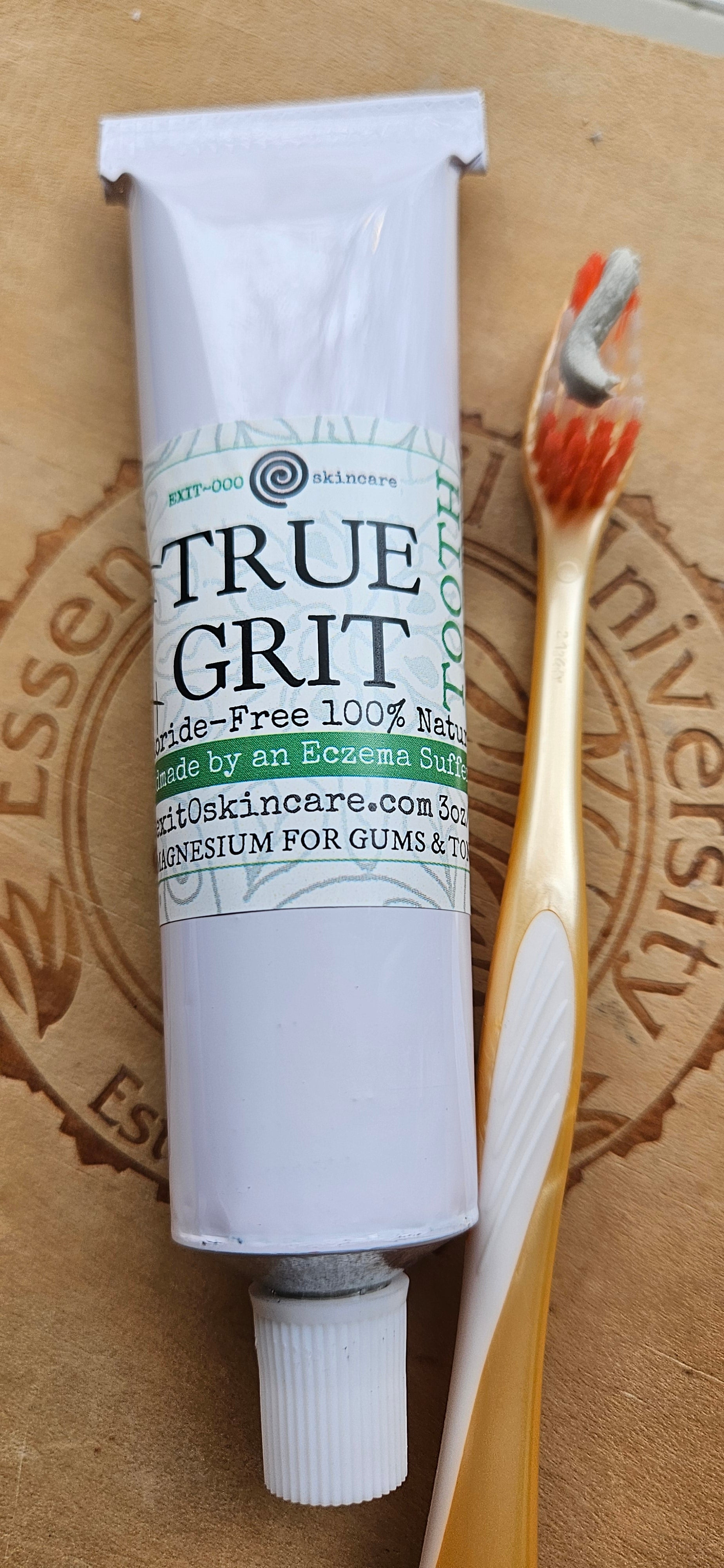 Teeth: True Grit Toothpaste (Mild Grit) – EXIT 0 SKIN CARE