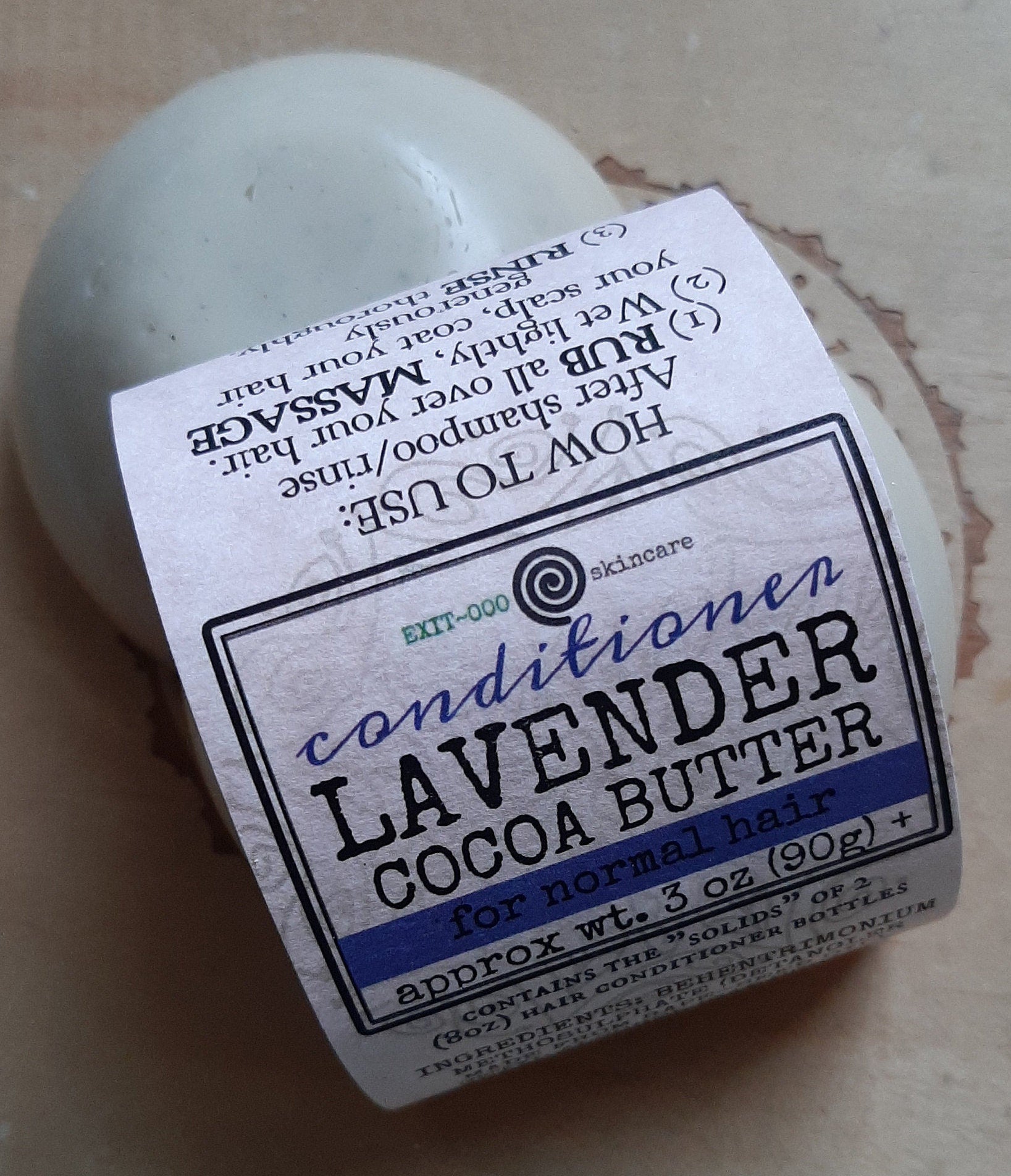 Hair: Lavender Solid Hair Conditioner Bar – EXIT 0 SKIN CARE